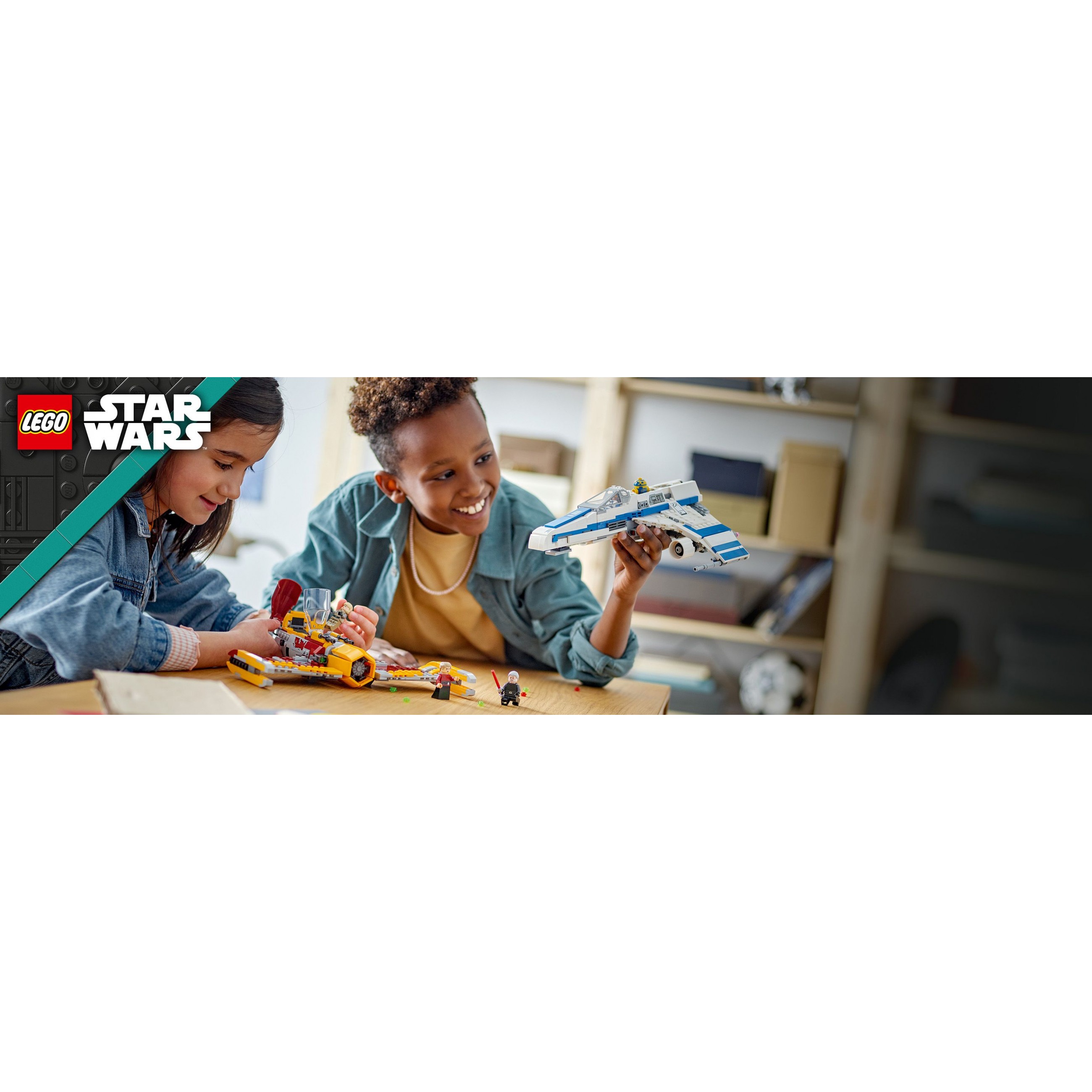 LEGO Star Wars New Republic E-Wing cs. Shin Hatis Starfighter 75364