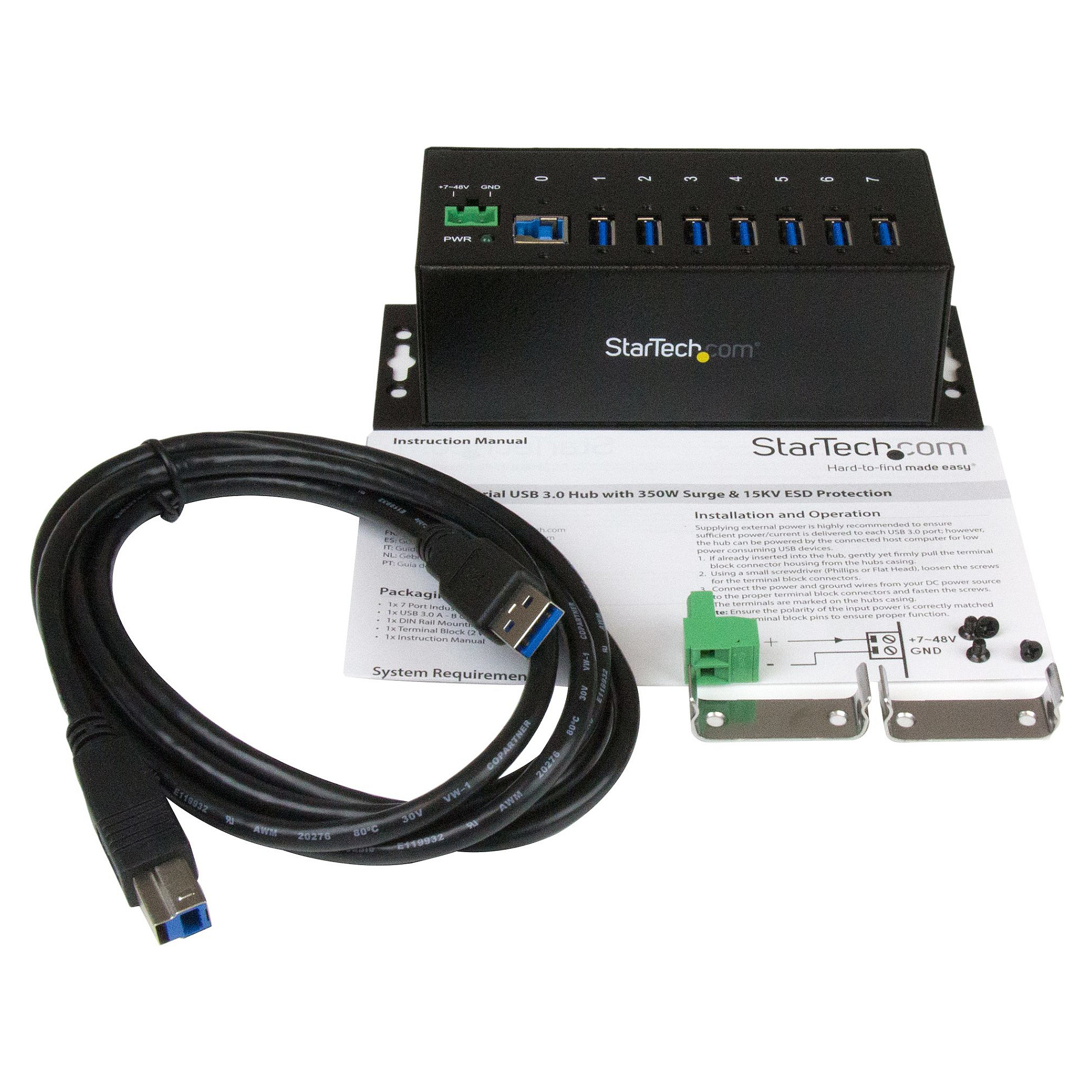 StarTech 7 PORT INDUSTRIAL USB 3.0 HUB
